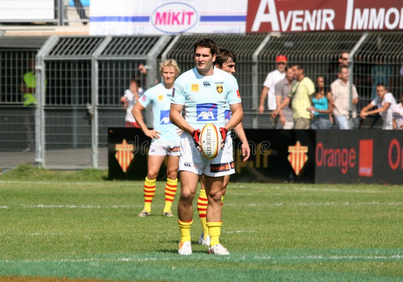 Top 14 Rugby Match USAP Vs ASM Editorial Image - Image of stade, aime ...