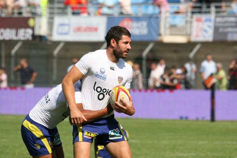 Top 14 Rugby Match USAP Vs ASM Editorial Photography - Image of ...