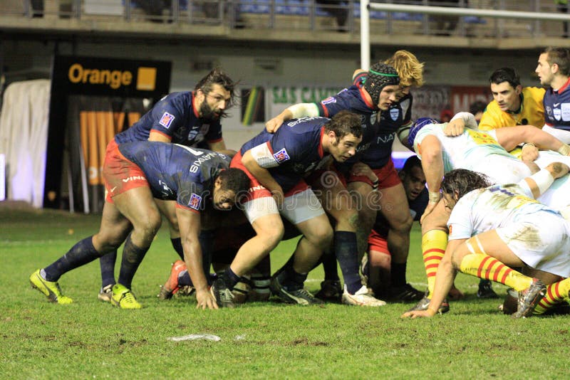 Top 14 Rugby Match USAP Vs RACING METRO 92 Editorial Photo - Image of ...