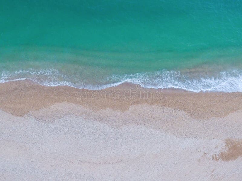 Top Aerial View of Empty Beauty Beach in Italy Stock Image - Image of ...