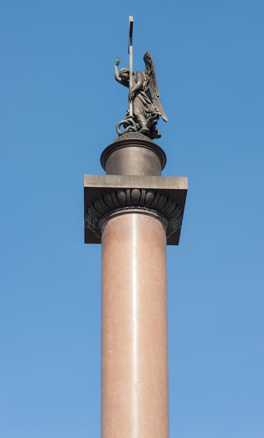 Top of the Alexander Column Stock Image - Image of alexandrine, city ...