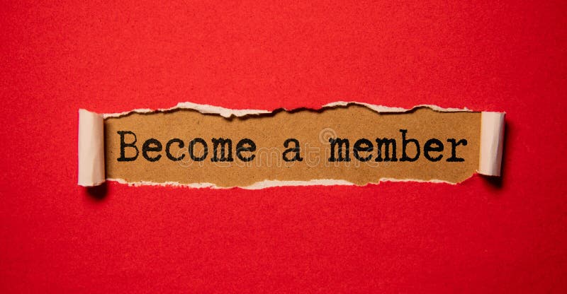 Top Angle View of Pen and Notebook Written with Text BECOME a MEMBER ...
