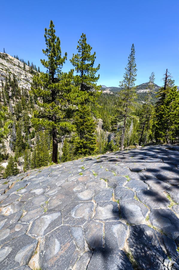 Basalt Formations at Devil S Postpile National Monument Stock Photo ...