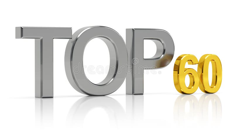Top 60. Best sixty list stock illustration. Illustration of chart ...