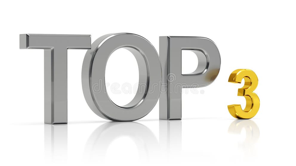 Top 3. Best three list stock illustration. Illustration of successful ...