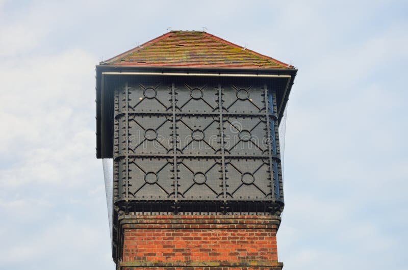 Top of Brick Water Tower stock photo. Image of structure - 63044018