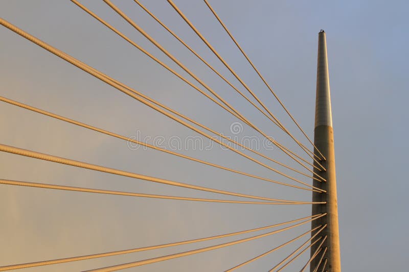 Cooper River Bridge stock image. Image of vertical, cable - 2051557