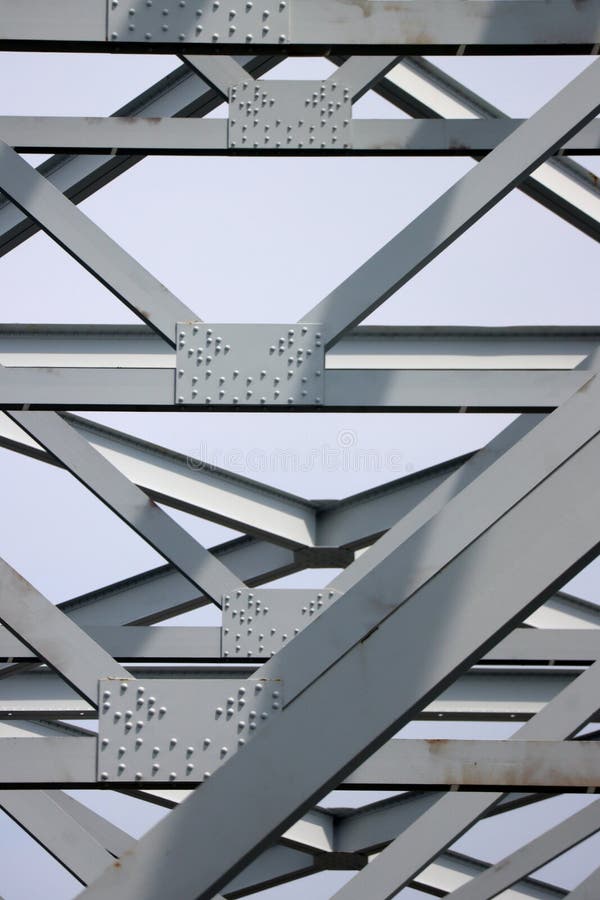 The Top of the Bridge Makes a Pattern. Stock Photo - Image of ...