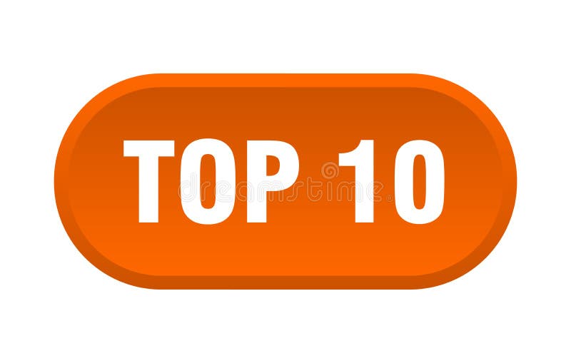 Top 10 button stock vector. Illustration of notice, isolated - 158485415