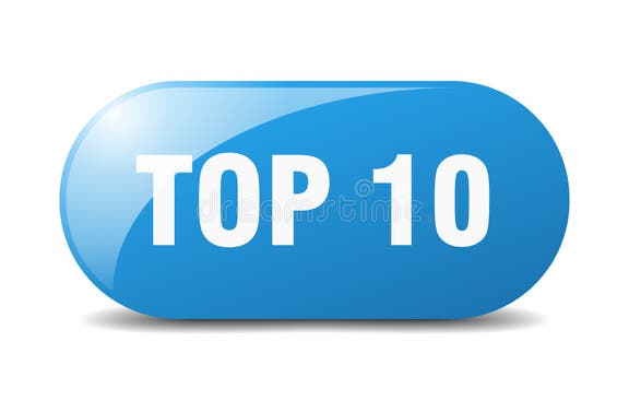 Top 10 Button. Top 10 Sign. Key. Push Button Stock Vector ...