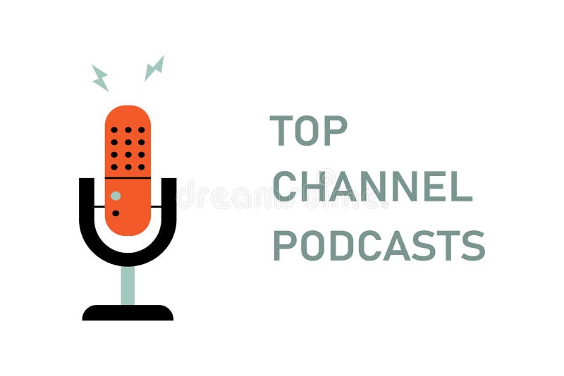 Podcast channel knob stock illustration. Illustration of news - 246487777