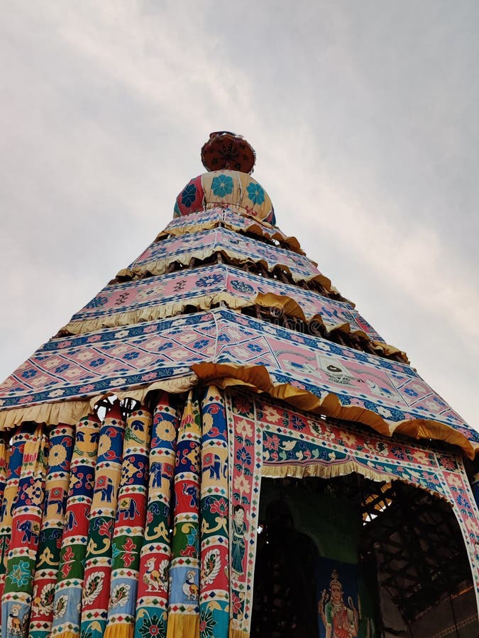 Top of chariot in maham stock image. Image of landmark - 211937511