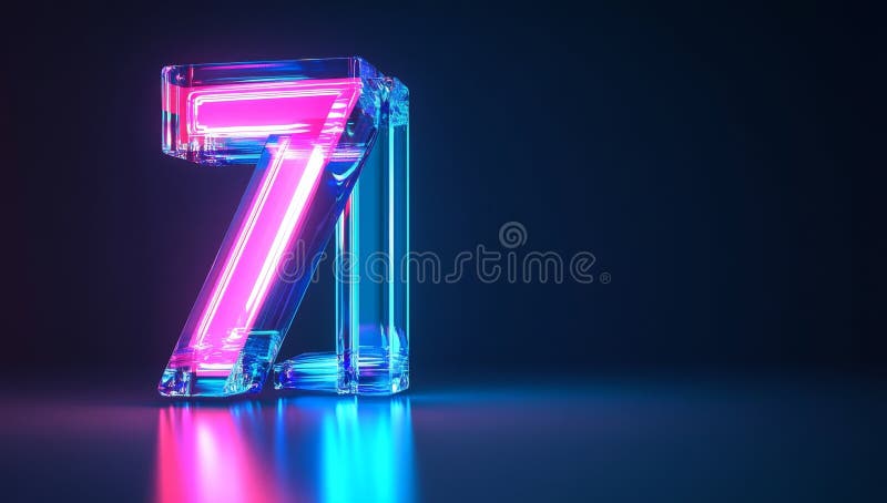 The Top Chart Features a Vibrant Rendering of the Number Seven, with ...