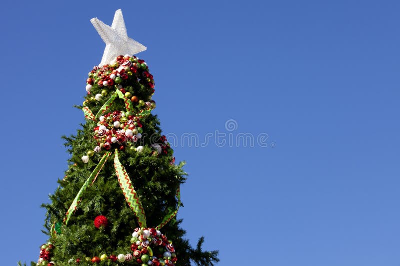 Top of Christmas Tree stock image. Image of star, holiday - 36674817