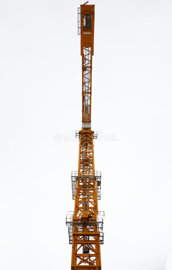 Top of City Crane Looking Up Stock Image - Image of business, metal ...