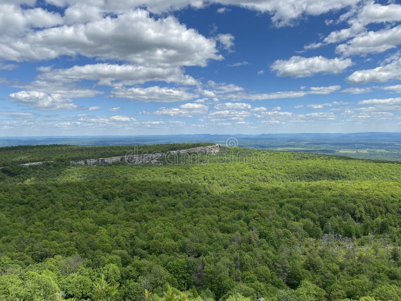 Cliff View Overlooking Forest Stock Image - Image of overlooking ...