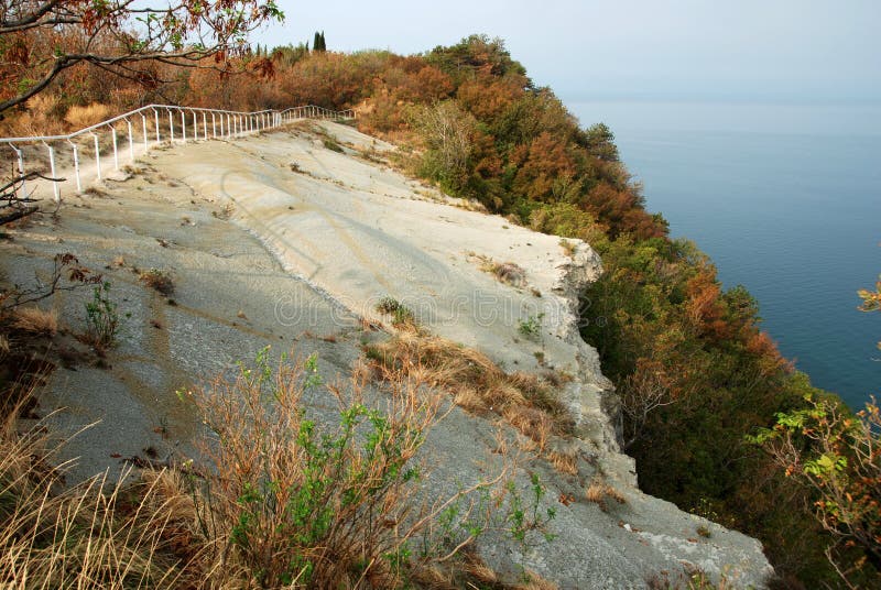 Top of the Cliff of Moon Bay Stock Image - Image of erosion, outdoor ...