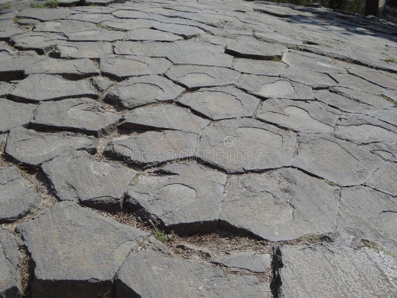 Top of Columnar Basalt at Devil S Postpone National Monument Stock ...