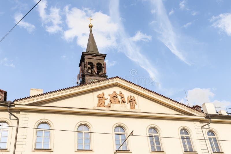 The Top of Czech Geological Survey Tower in Prague in Czech Republic ...