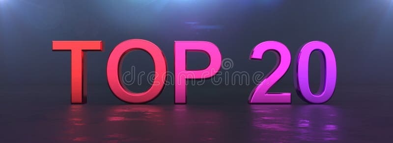 Top 20 stock illustration. Illustration of trophy, twenty - 208607629