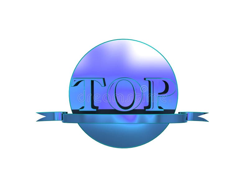 TOP 3d symbol stock illustration. Illustration of decoration - 43706156