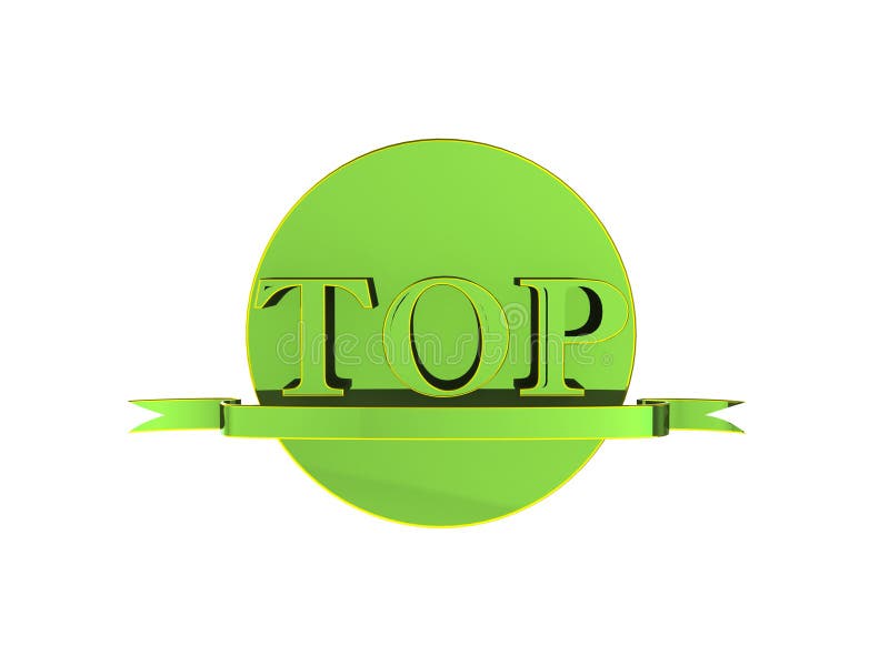 TOP 3d symbol stock illustration. Illustration of competition - 43706170