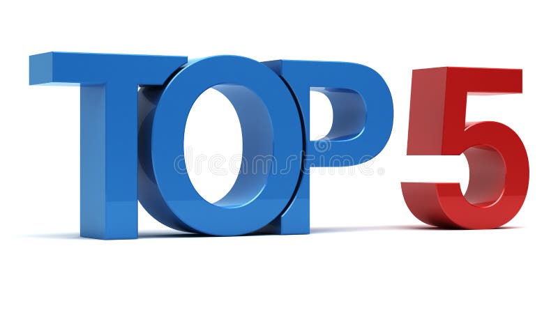 Top 5 stock illustration. Illustration of rank, five - 99845315