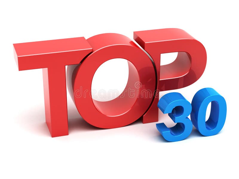 Top 30 stock illustration. Illustration of thirty, rating - 99845592