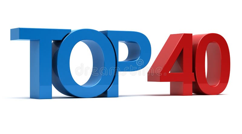 Top 40 stock illustration. Illustration of rank, ranking - 99846010