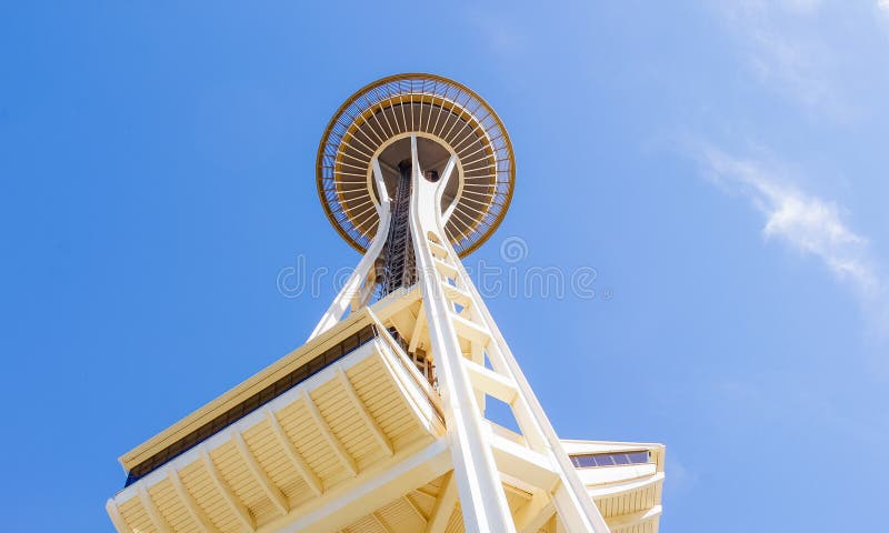 Seattle Se Eleva Los Edificios Washington Del Paisaje Urbano Imagen de ...