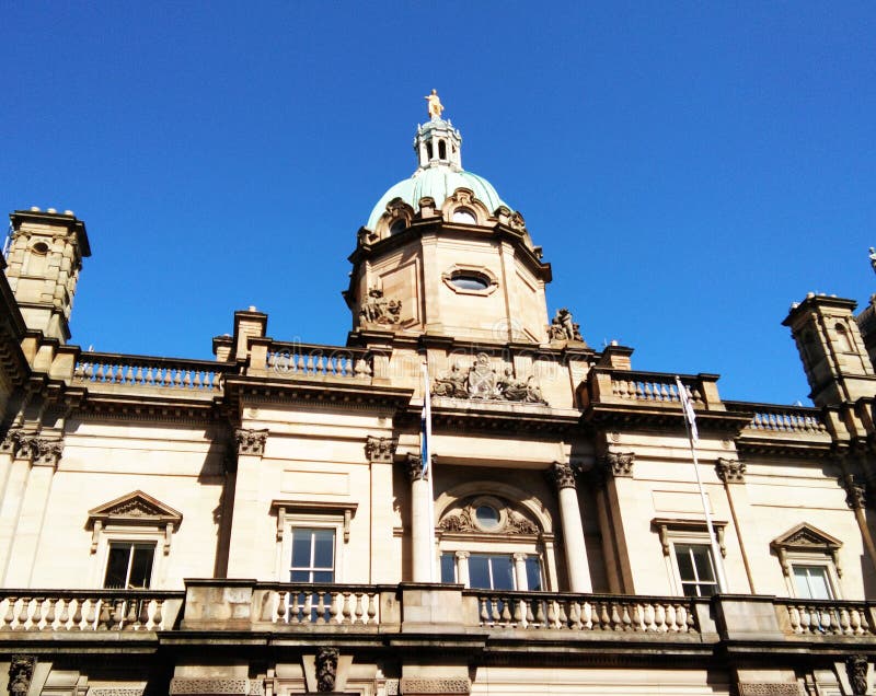 Top Domed of Bank of Scotland Building Stock Image - Image of central ...