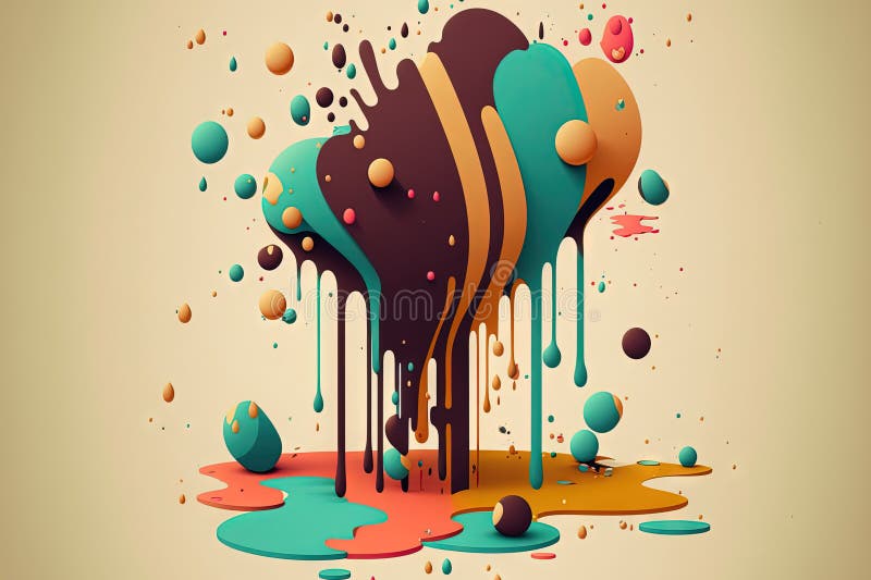 Top-Down Abstract Colors stock illustration. Illustration of decoration ...