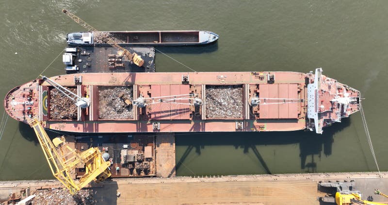 Bulk Carrier Vessel Manoeuvring in Sea Stock Video - Video of ...