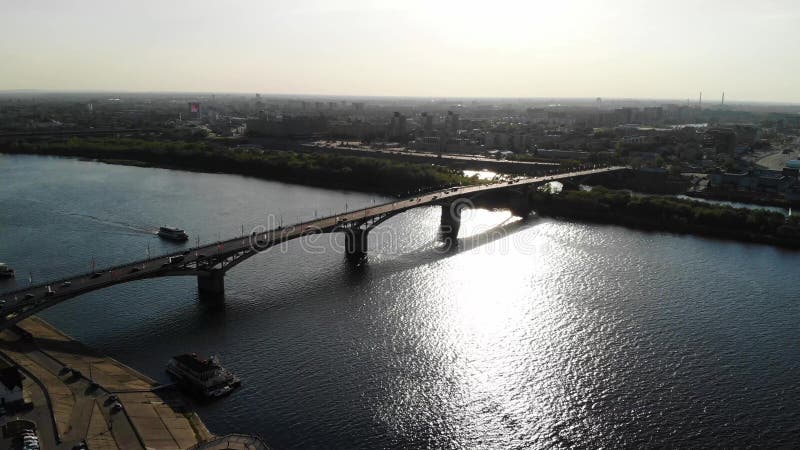 Top Down Aerial View on a Car Bridge Stock Photo - Image of highway ...