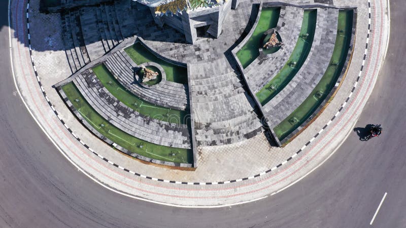 Top Down Aerial View of a Traffic Roundabout on a Main Road in an Urban ... Top Down Aerial View of a Traffic Roundabout on a Main Road in an Urban ...