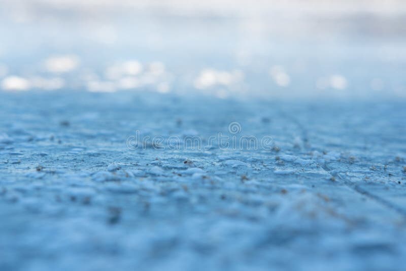 Top-down Aerial View of Winter Frozen Texture of Ice Lakes with Cracks ...