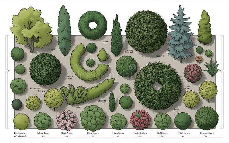 Topiary Shapes Stock Illustrations – 284 Topiary Shapes Stock ...