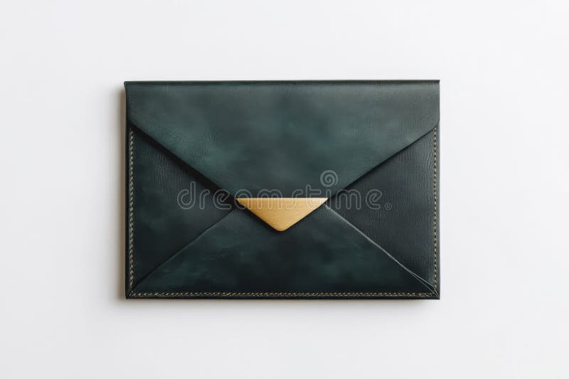 A Top-down Image of Two Stylish Black Envelopes, One Open and the Other ...