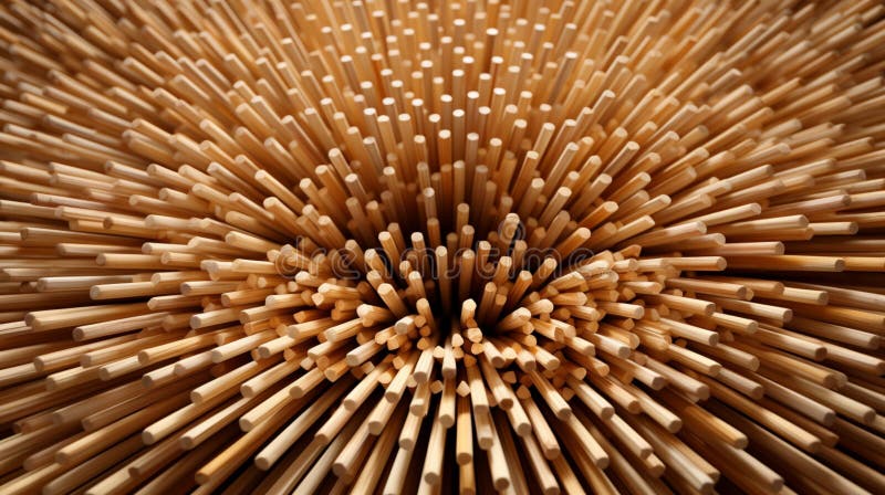 A Top-down Perspective of a Large Pile of 1000 Wooden Skewers, Forming ...
