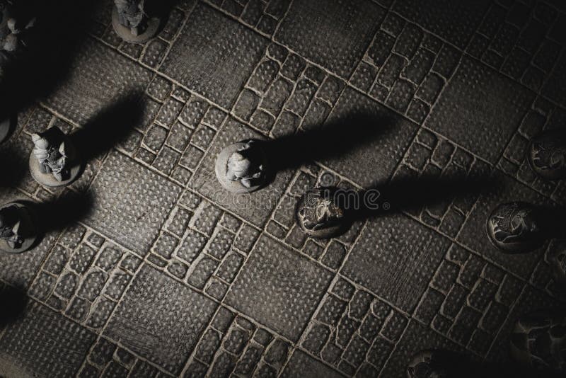 A Top Down Portrait of the Beginning of a Game of Chess. the Chessboard ...