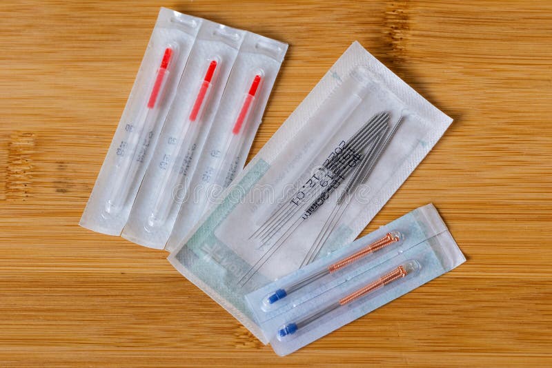 A Top Down Portrait of Multiple Packages of Different Acupuncture ...