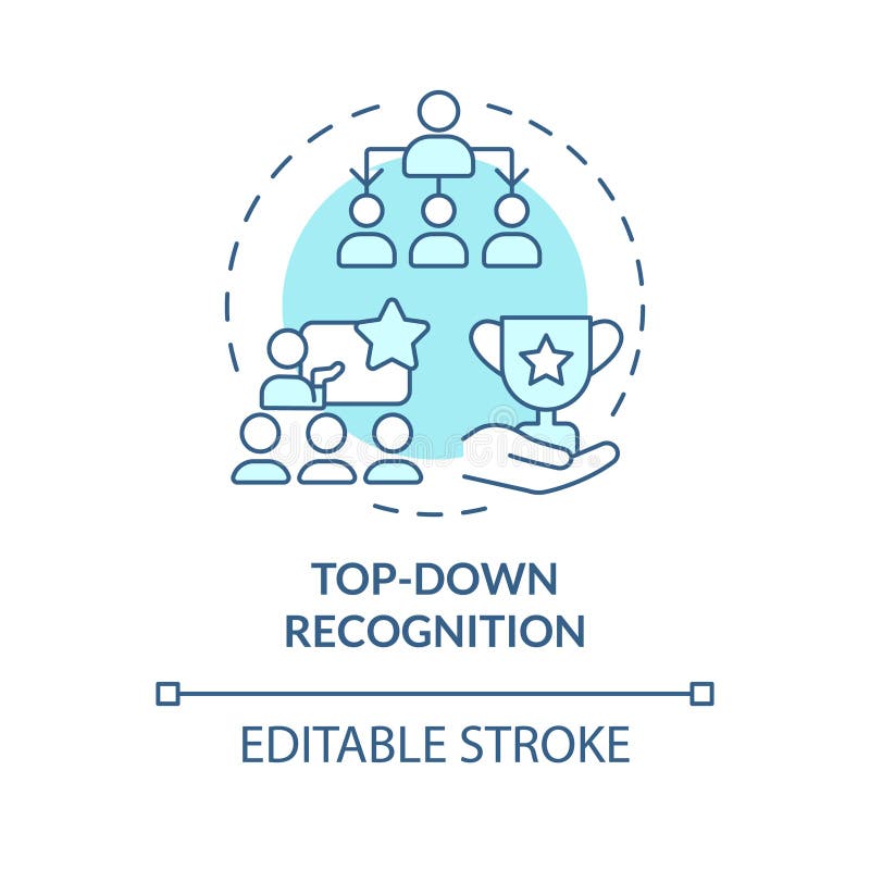 Top Down Recognition Soft Blue Concept Icon Stock Vector - Illustration ...