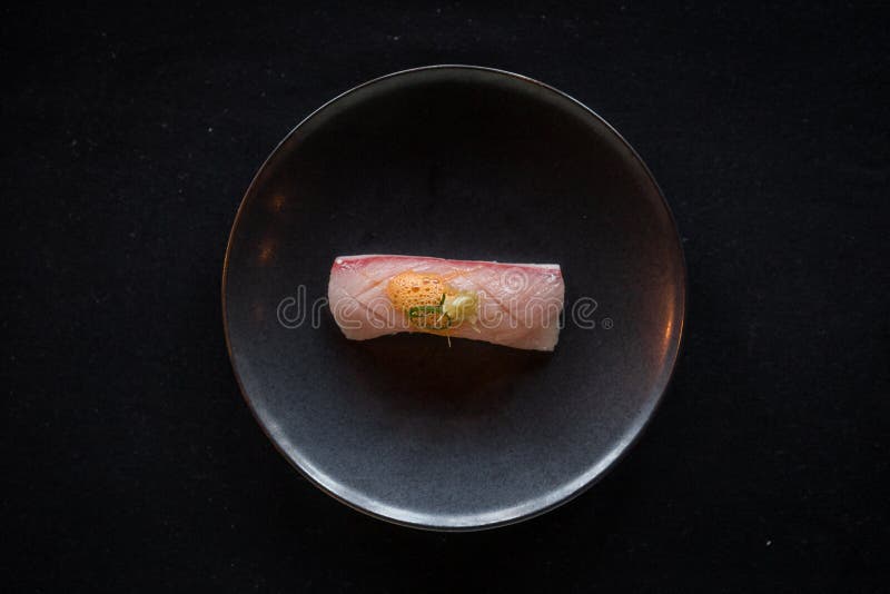 Top Down Shot of Creative Plate of Nigiri Stock Image - Image of final ...
