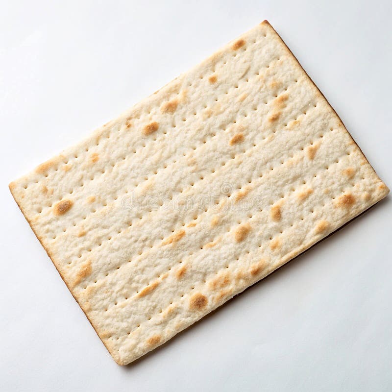 Top-Down Shot of Rectangle Lavash: Isolated on White Stock Illustration ...
