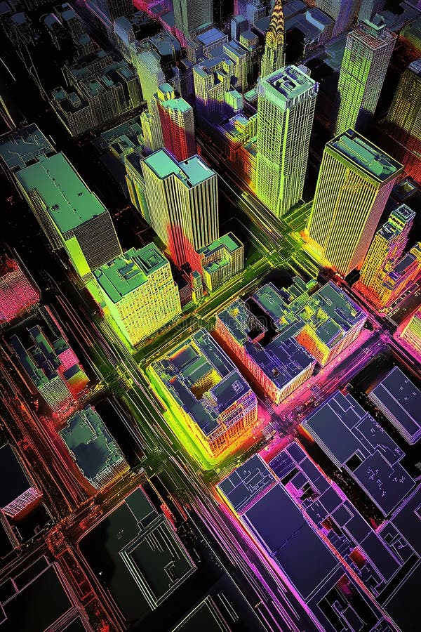 Top-down Technical Aerial Visualization of Cityscape with LiDAR-based ...