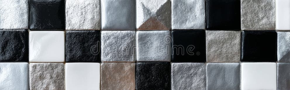 Polished Checkerboard Tile Background in Grayscale Tones with ...