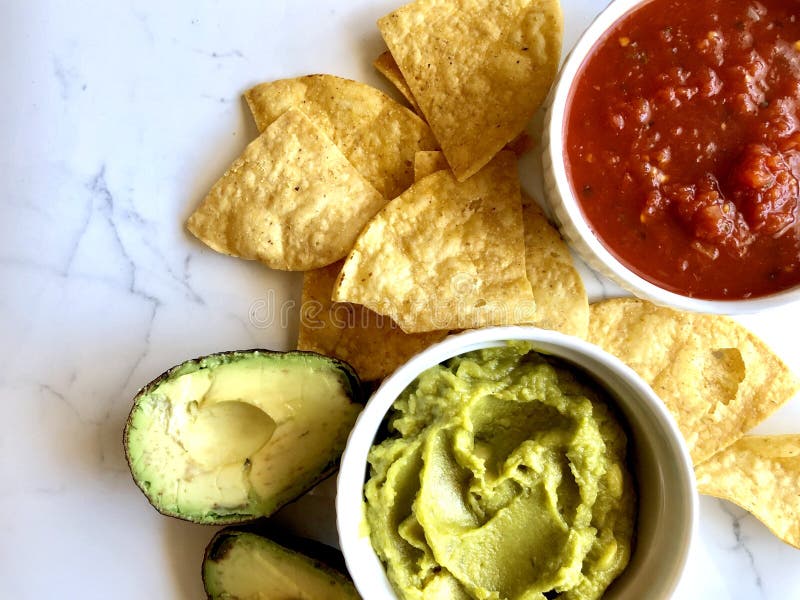 Chips and dips stock image. Image of avocado, guacamole - 165688075