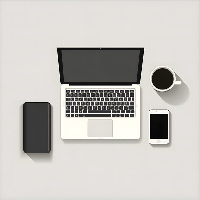 A Clean and Organized Office, with Everything in Its Place Stock ...