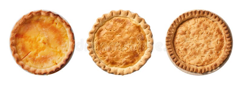 Top Down View of Close Pie on Transparent Background Stock Image ...