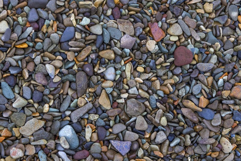 View of Colorful Smooth Beach Stones Stock Image - Image of rough ...